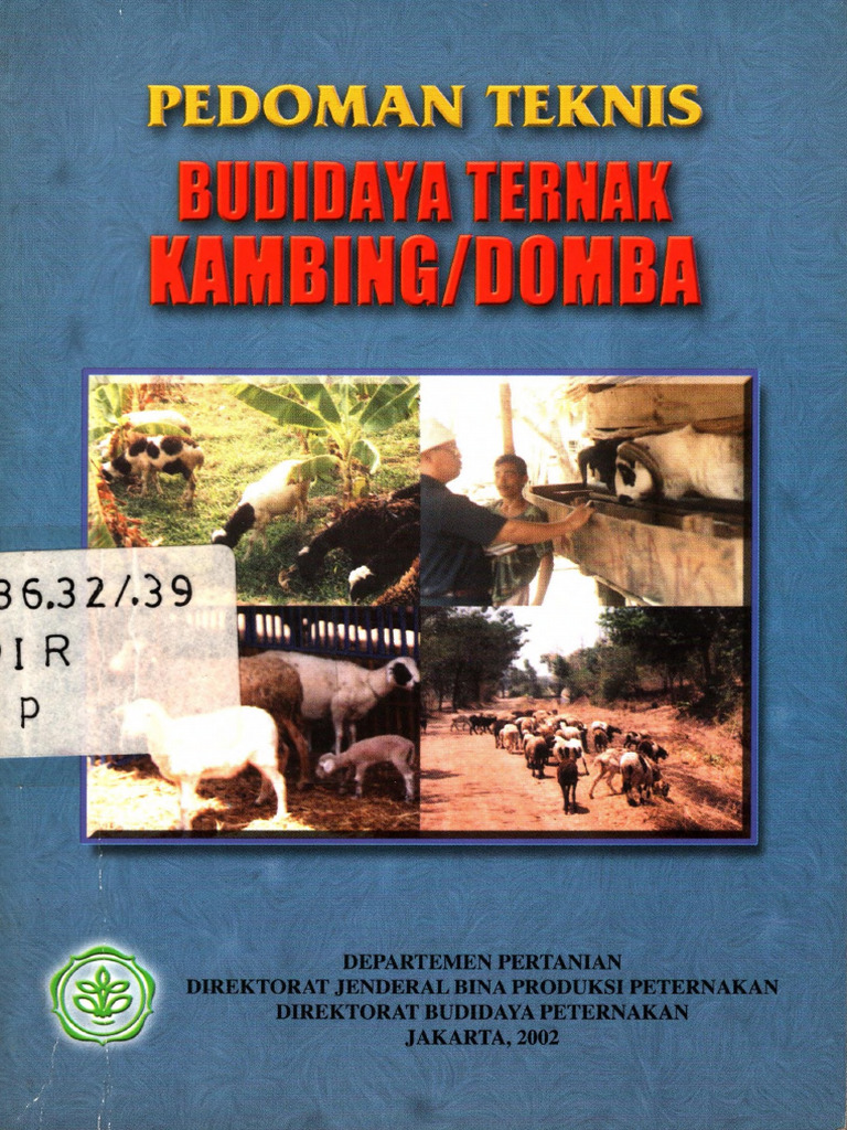 Pedoman Teknis Budidaya Ternak Kambing Domba | PDF