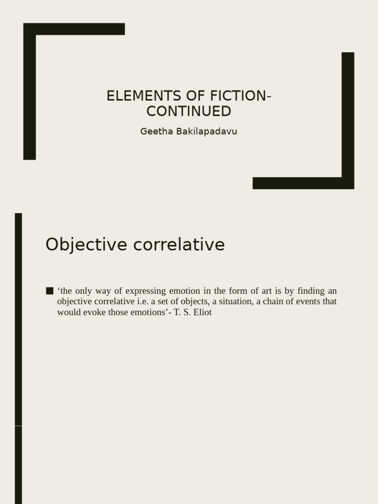 Elements of Fiction: Analysis & Techniques | PDF | Symbols