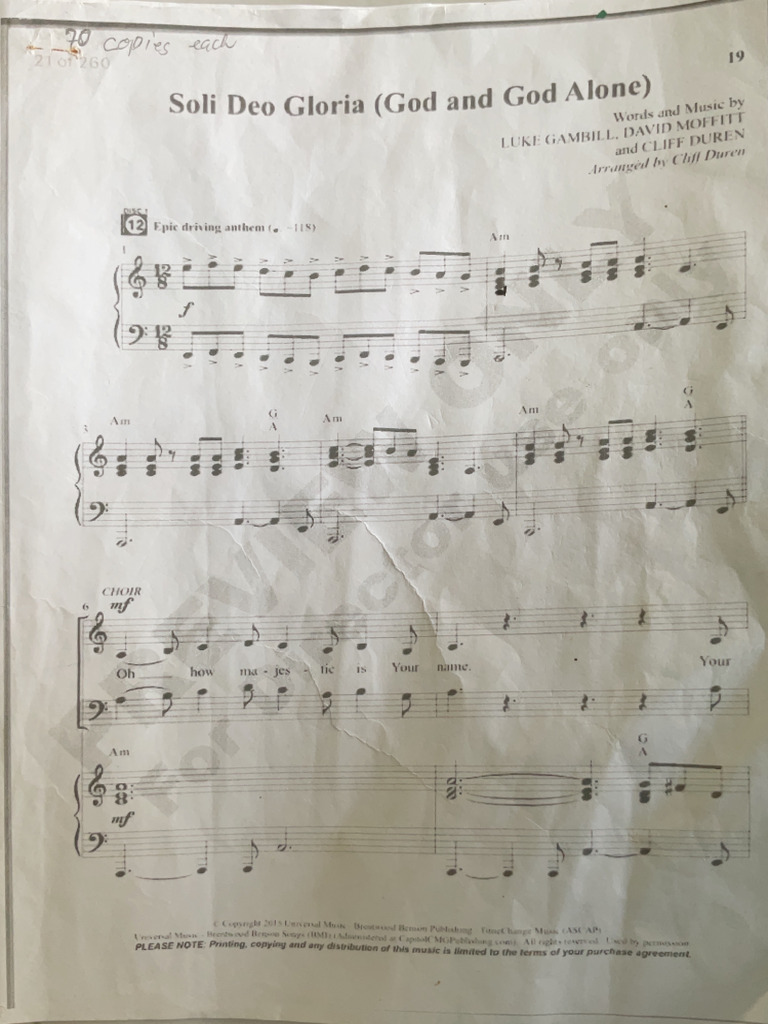 Sole Deo Gloria | PDF