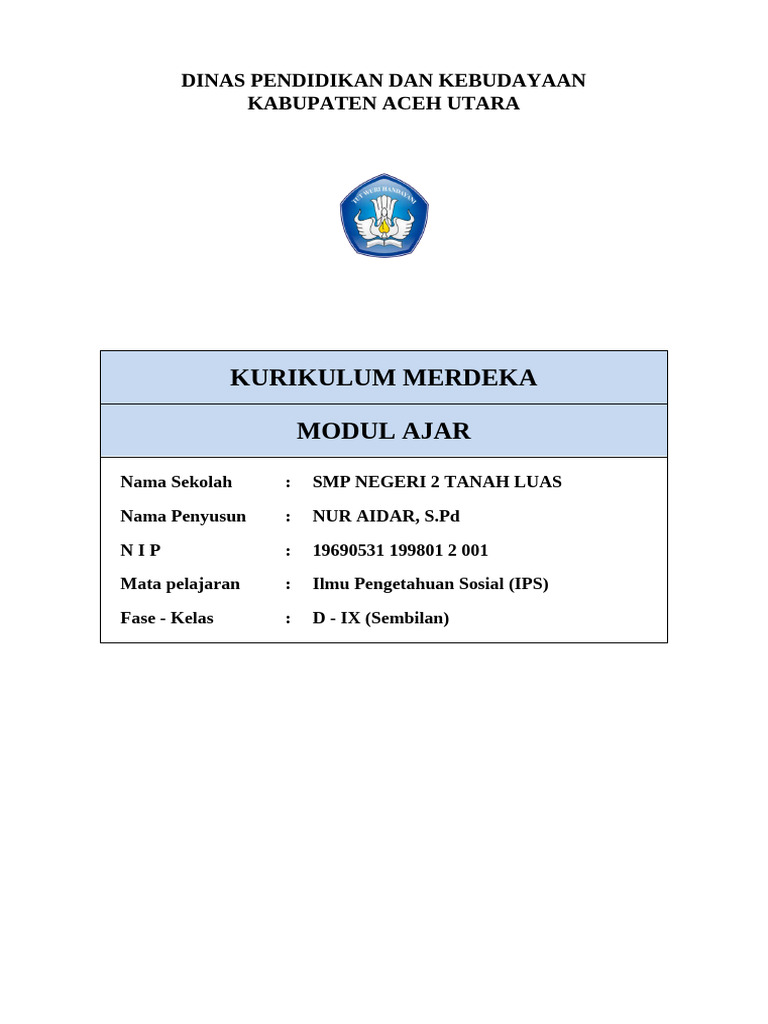 Modul Tema 1 Manusia Dan Perubahan | PDF