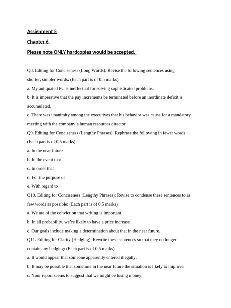 Assignment Chapter 6 Ex Pdf 5299