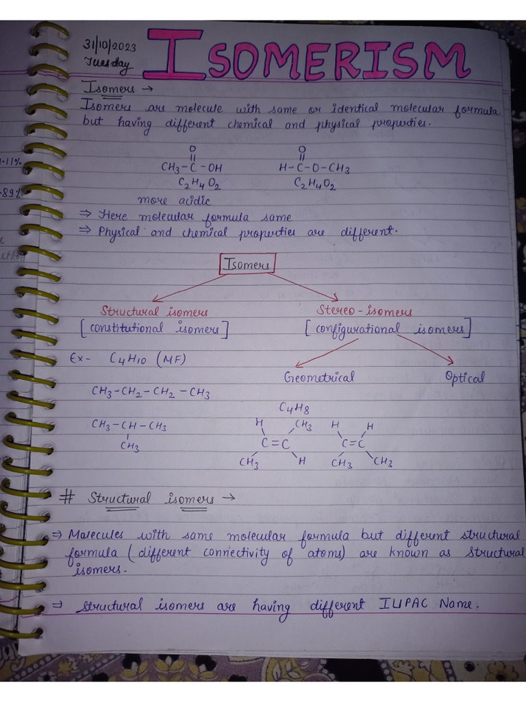 Isomerism | PDF