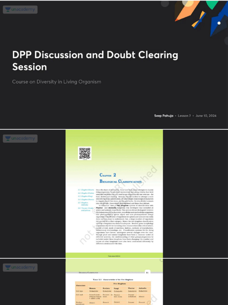 Biological Classification PYQs by Seep Pahuja | PDF