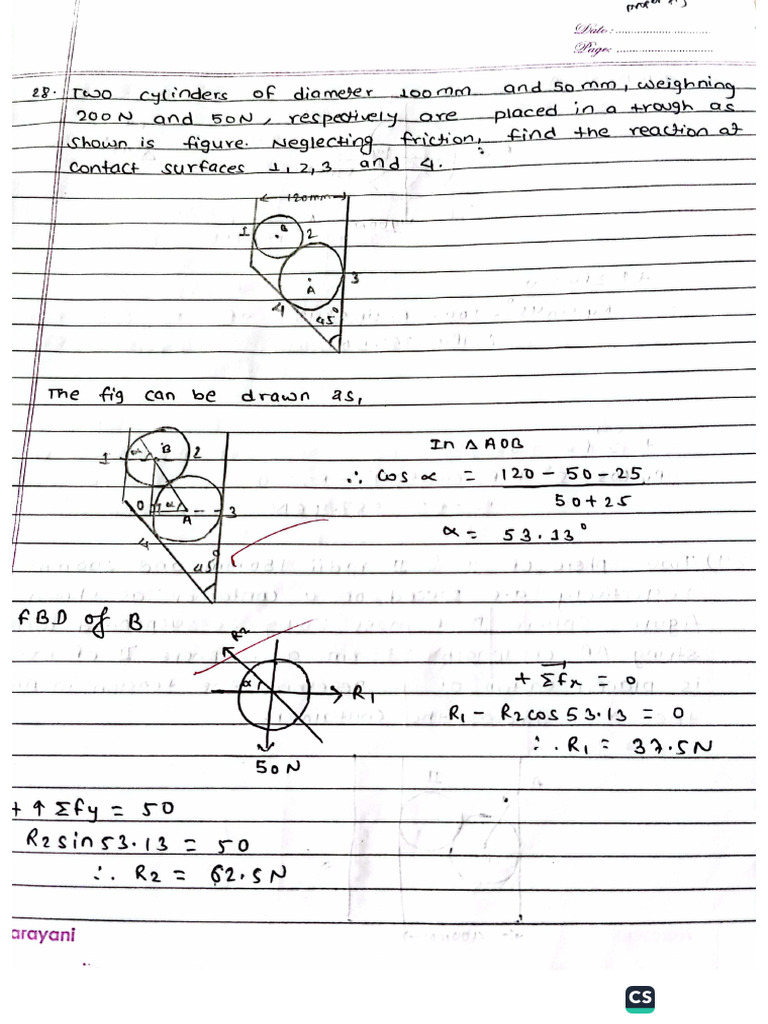 Free Body Diagram Numerical | PDF