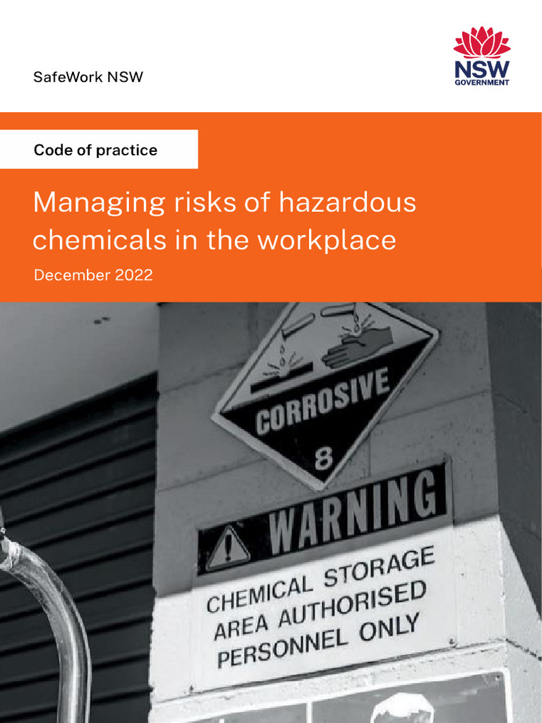 Managing Risks of Hazardous Chemicals in The Workplace COP | PDF ...
