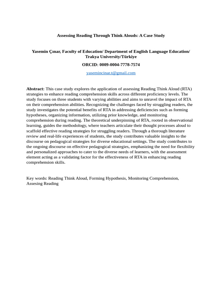 congress paper-abstract Yasemin Çınar | PDF