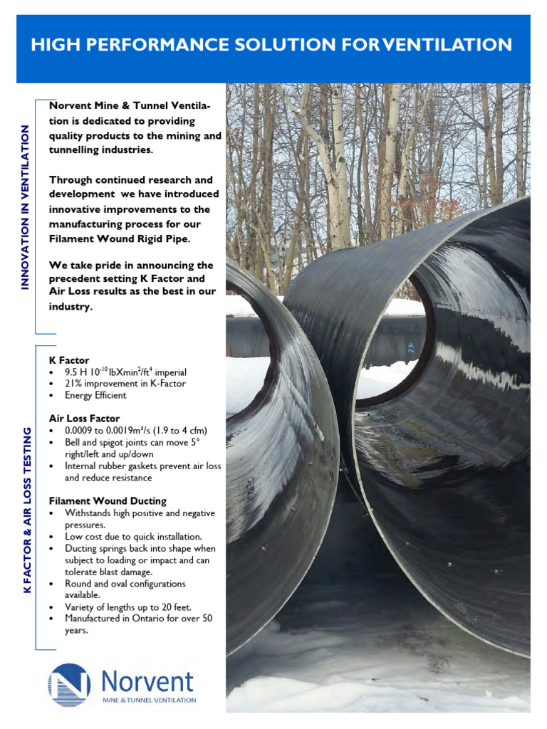 Norvent High Performance Solution For Ventilation 1 | PDF | Duct (Flow ...