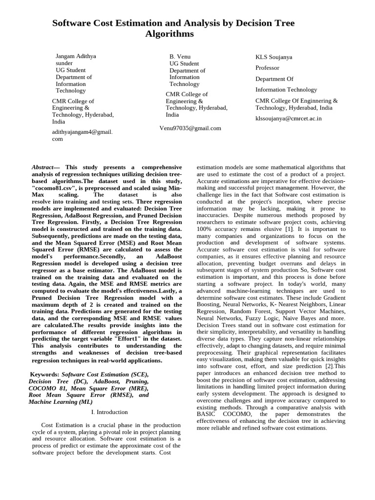 Conference-template-A4 (2) | PDF | Mean Squared Error | Machine Learning