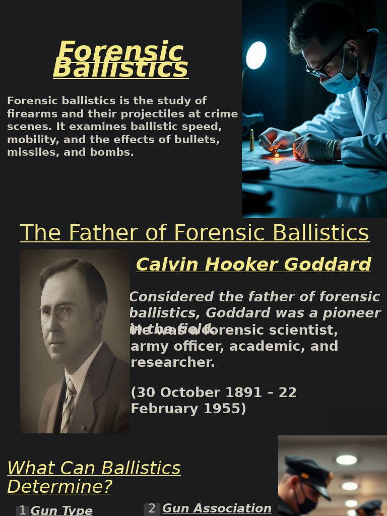 Forensic Ballistic | PDF | Firearms | Ballistics