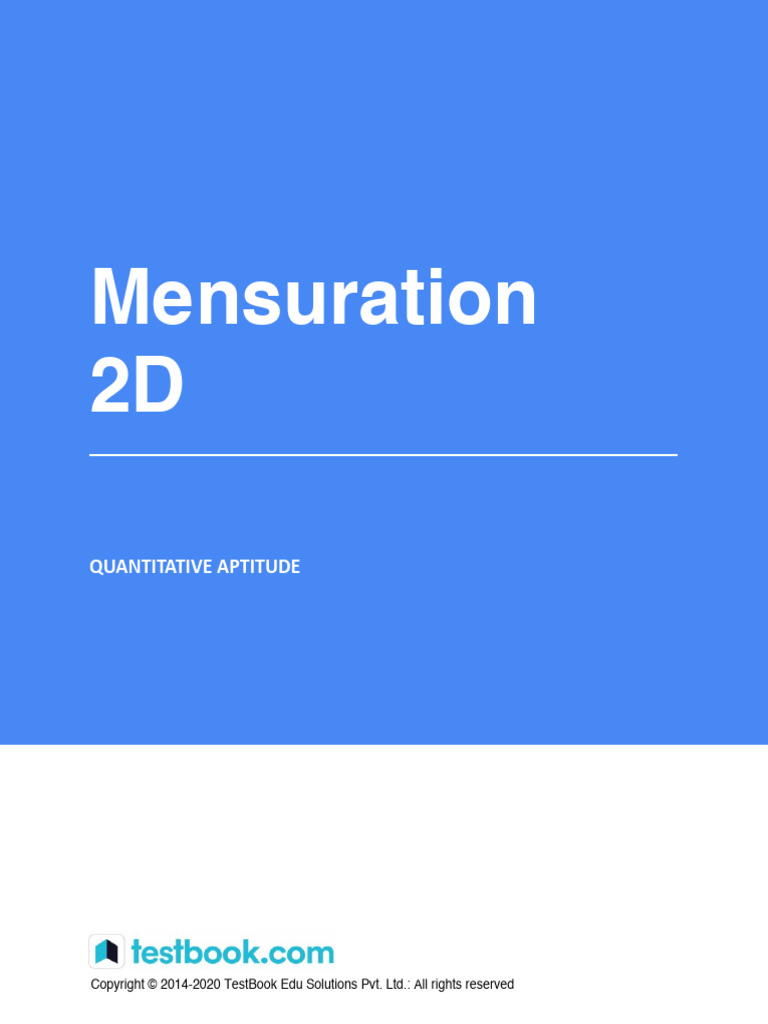 Mensuration 2D - Study Notes | PDF | Area | Rectangle