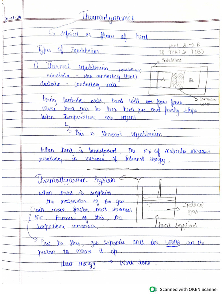 Thermodynamics Notes | PDF