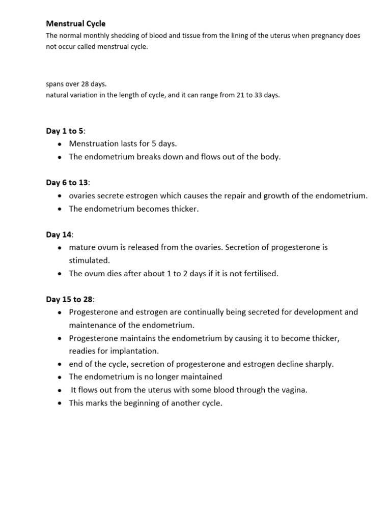 Understanding the Menstrual Cycle | PDF
