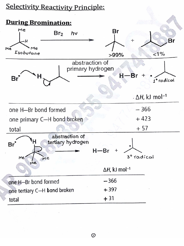 Selectivity Reactivity Principle | PDF