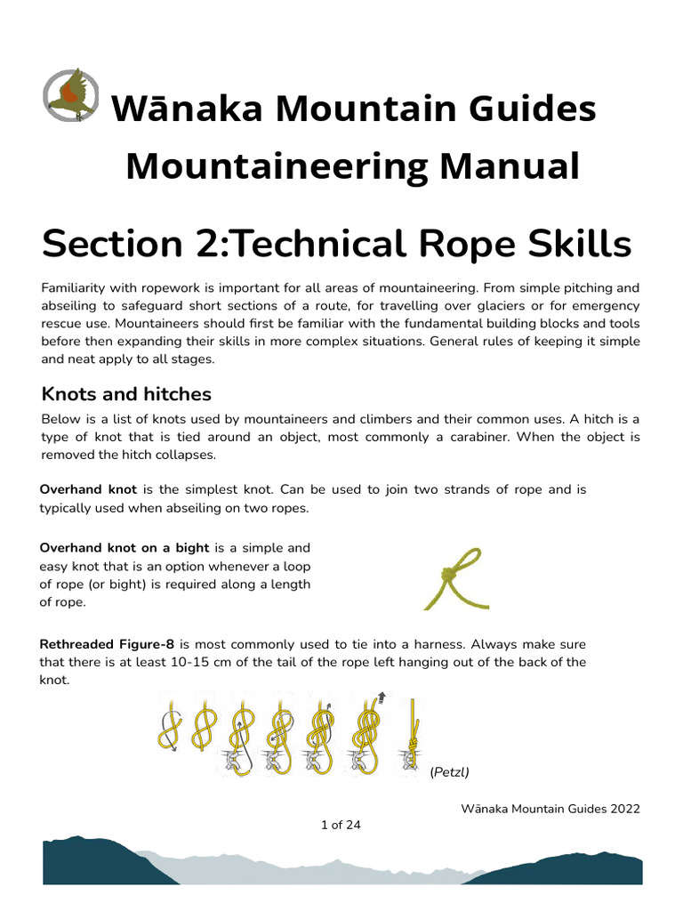 WMG Technical Rope Skills | PDF | Ropework | Rock Climbing