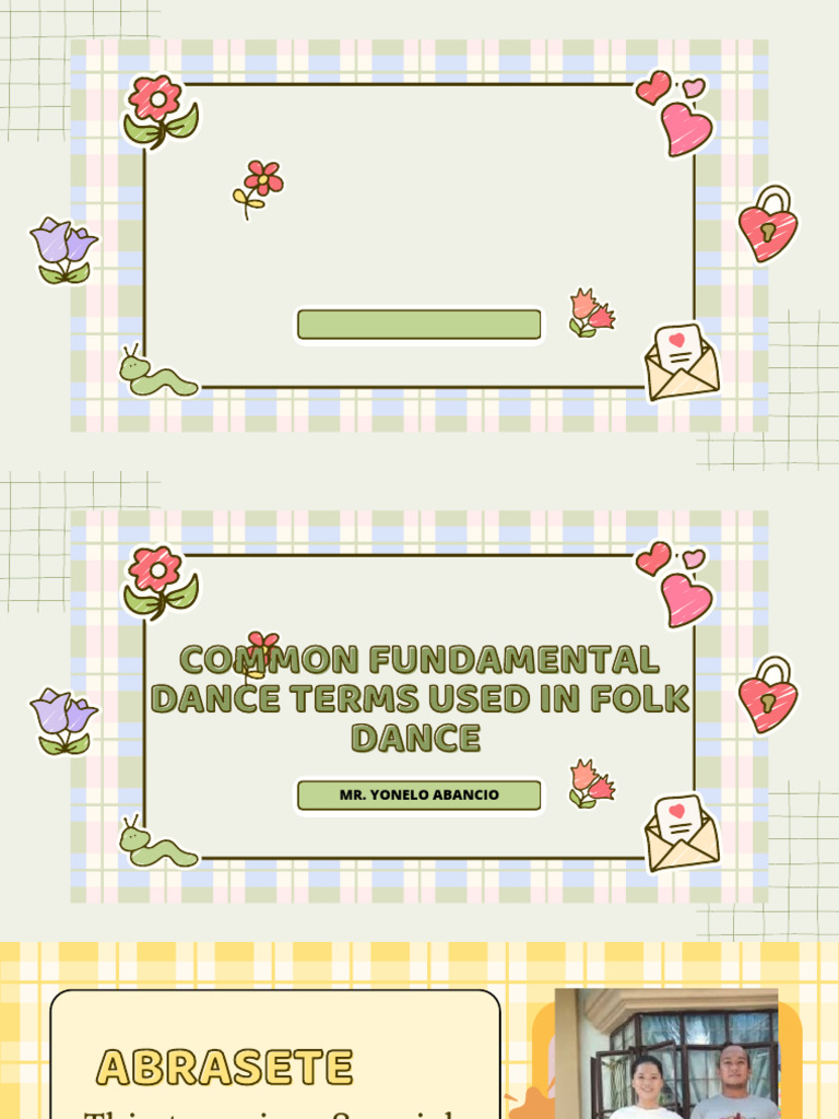 Nicoline fate S. Ortillo 12-HUMSS9- Common fundamental dance terms used in Folk dance | PDF | Foot