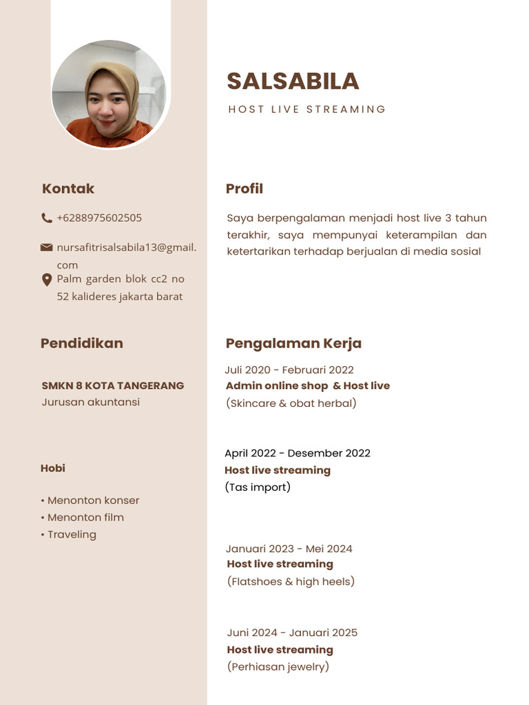 CV Salsabila | PDF