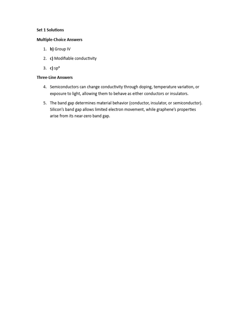 Solution for Set1 and Set2 | PDF