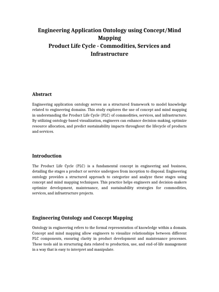 Engineering Application Ontology | PDF | Product Lifecycle | Life Cycle Assessment