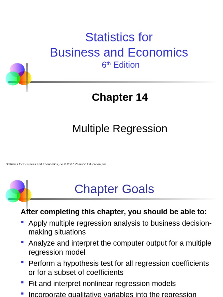 Chap14 - Introdution To Multiple Regression - Ans | PDF | Coefficient ...