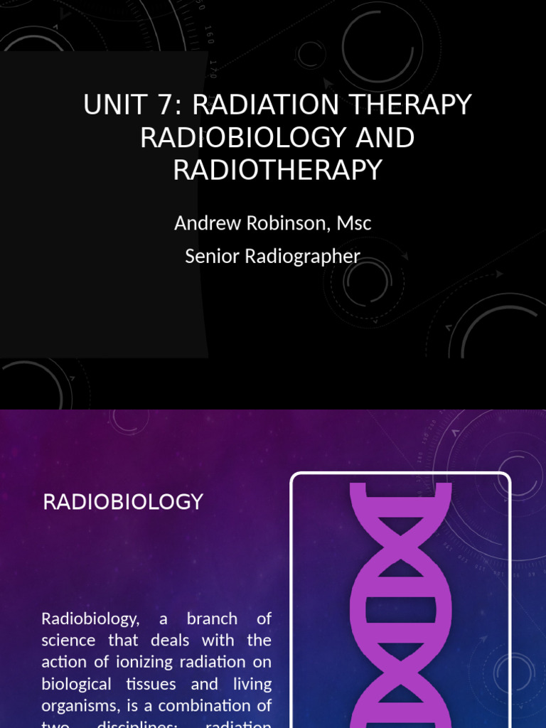 Radiobiology and Radiotherapy | PDF | Radiation Therapy | Radiobiology