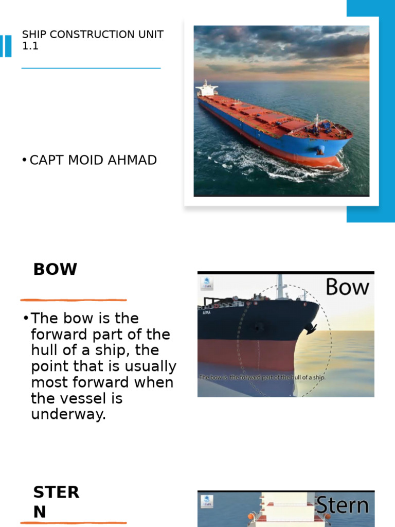 Ship Construction SEM 1 - Unit 1.1 | PDF | Mast (Sailing) | Ships