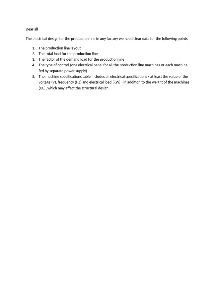 Production Line Design | PDF