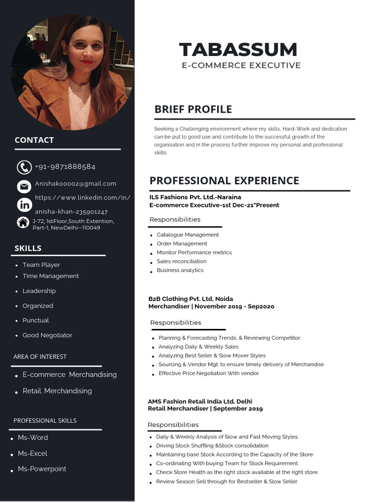 E-commerce Executive Resume Overview | PDF | E Commerce | Merchandising