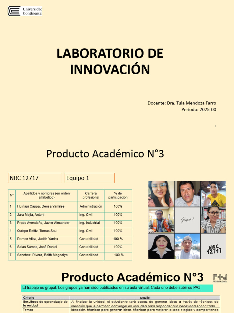 PA3-NRC12717-GRUPO1.pptx javier prado | PDF | Matriz (Matemáticas) | Hospital