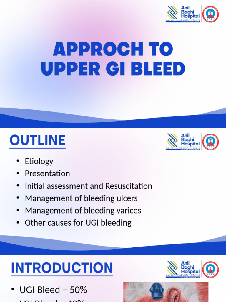 Upper GI Bleed DR Aseem | PDF