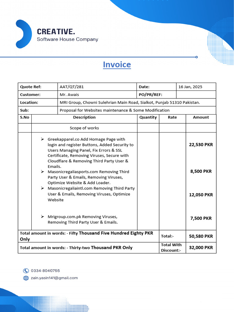 Creative (Q Invoice) | PDF