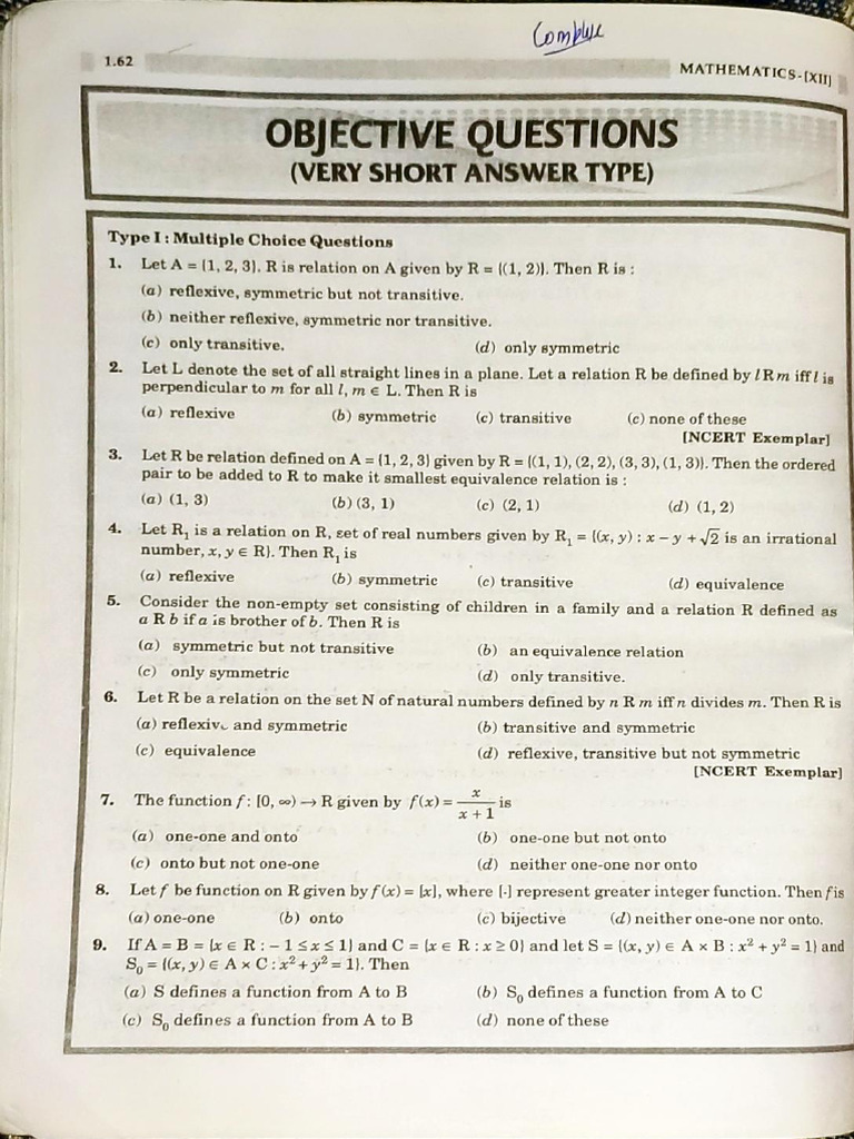 Objective Questions | PDF
