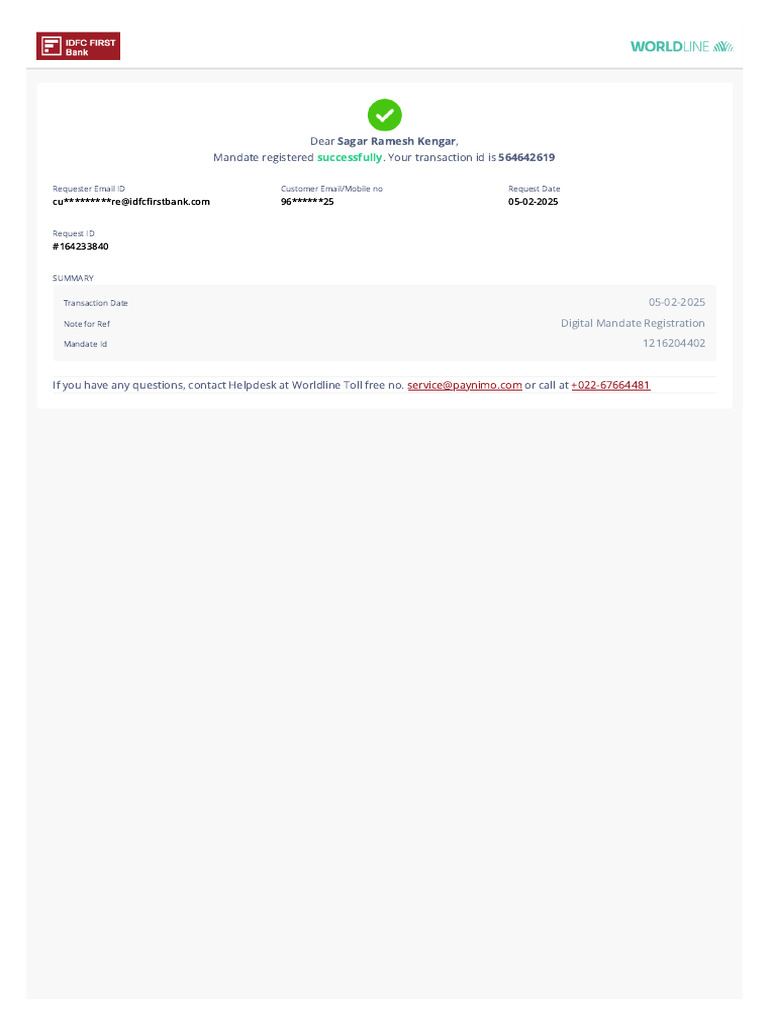 Paynimo Merchant - Reponse | PDF