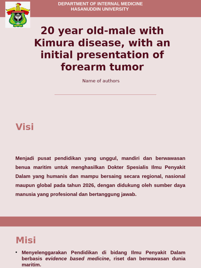 PPT KIMURA DISEASE | PDF | Immunology | Medicine