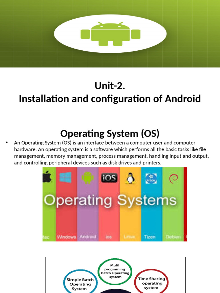 MAD Unit 2 Android Install and Configure | PDF | Java (Software ...