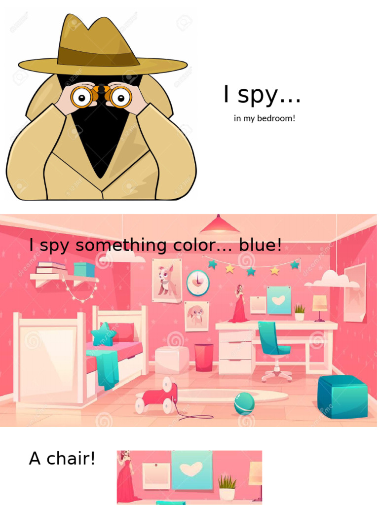 I Spy: Bedroom Colors Game | PDF