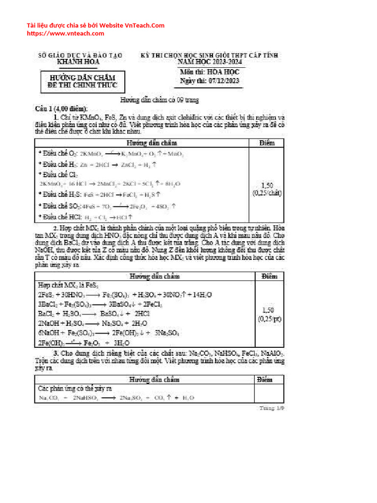 2023-2024 HSG 12 Khánh Hòa File NH - HDC | PDF