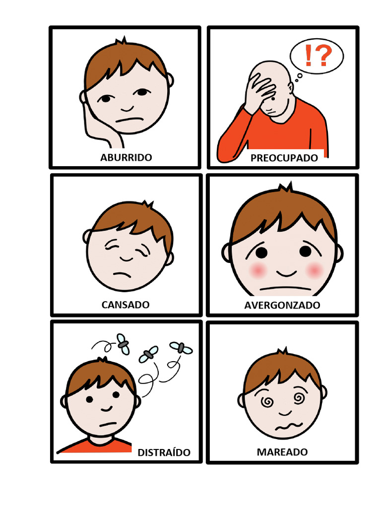 Pictogramas de Emociones Con Marco | PDF