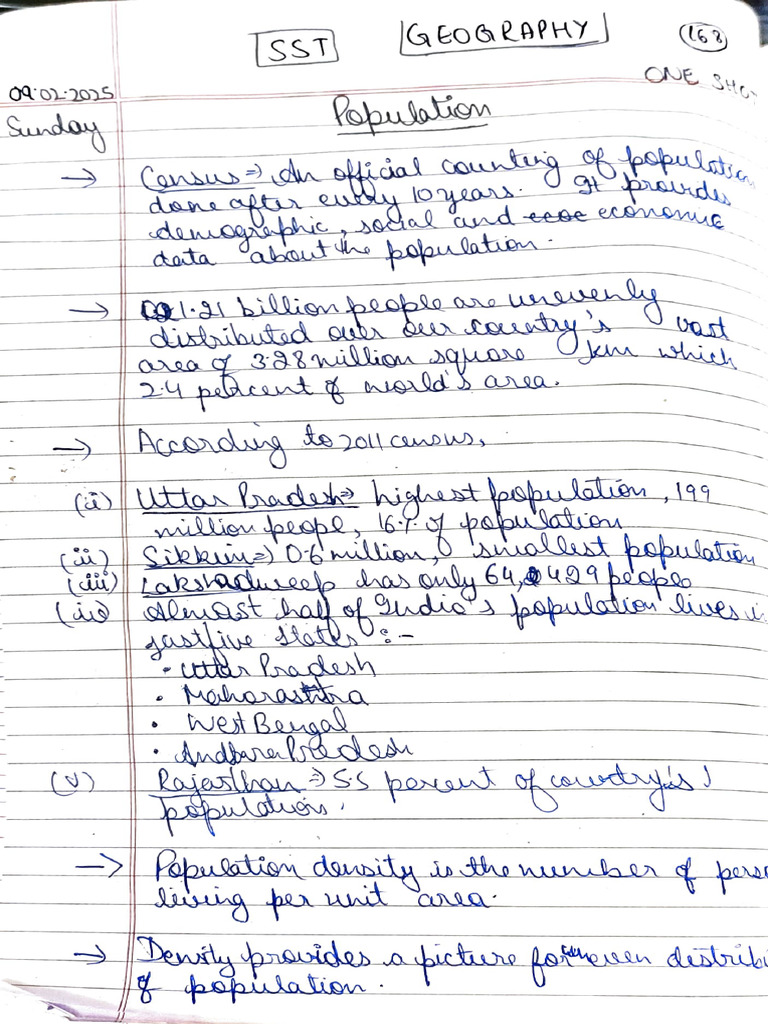 Population NOTES | PDF