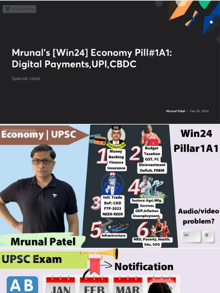 Mrunals Win24 Economy Pill1A1 Digital PaymentsUPICBDC No Anno | PDF