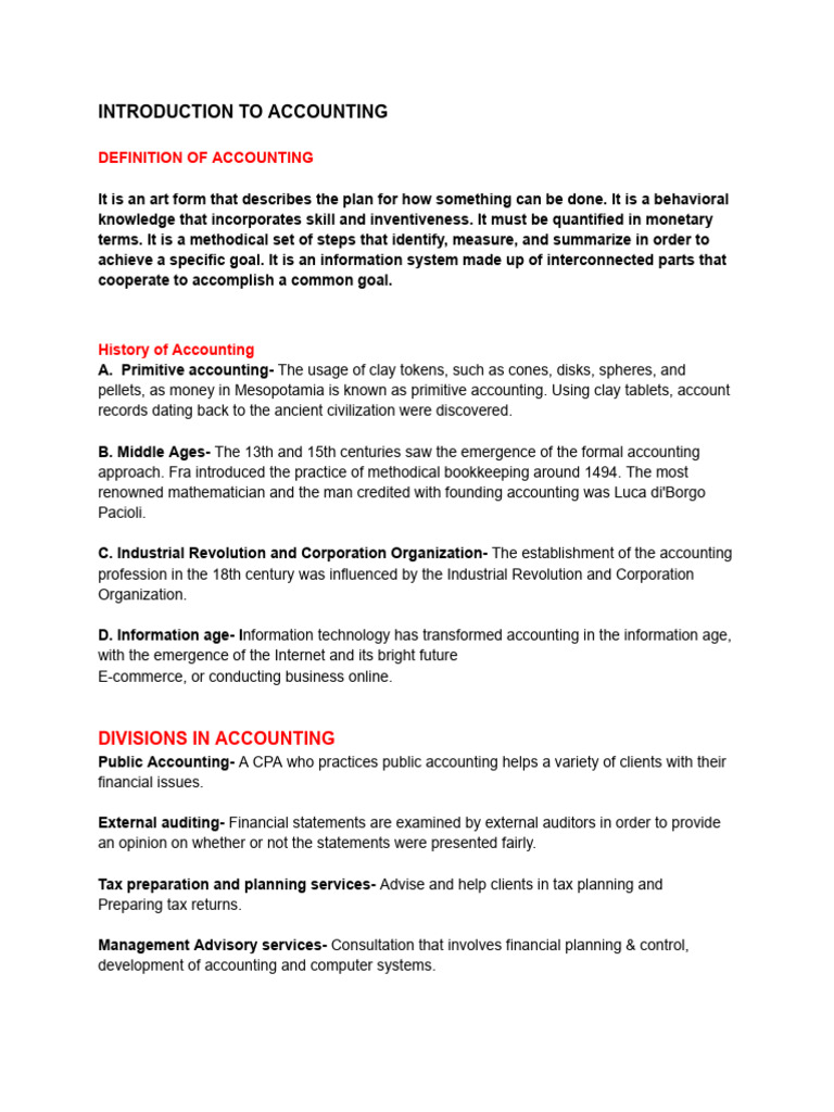 Introduction To Accounting | PDF | Accounting | Business