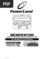 Firman 3650 Owners Manual | PDF | Electric Generator | Mains Electricity