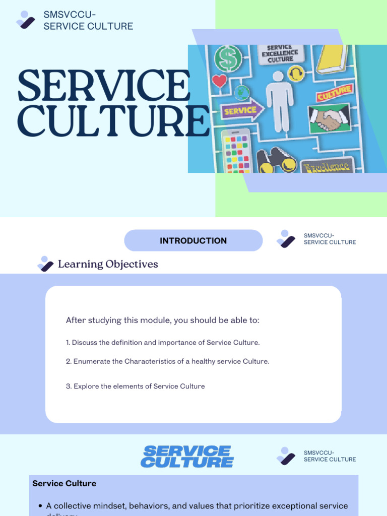 Intro To Service Culture - Characteristic | PDF | Empowerment | Leadership