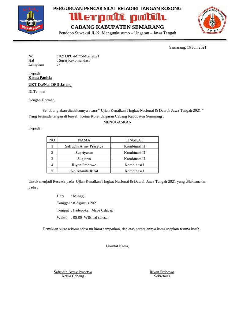 Surat-Rekomendasi UKT | PDF