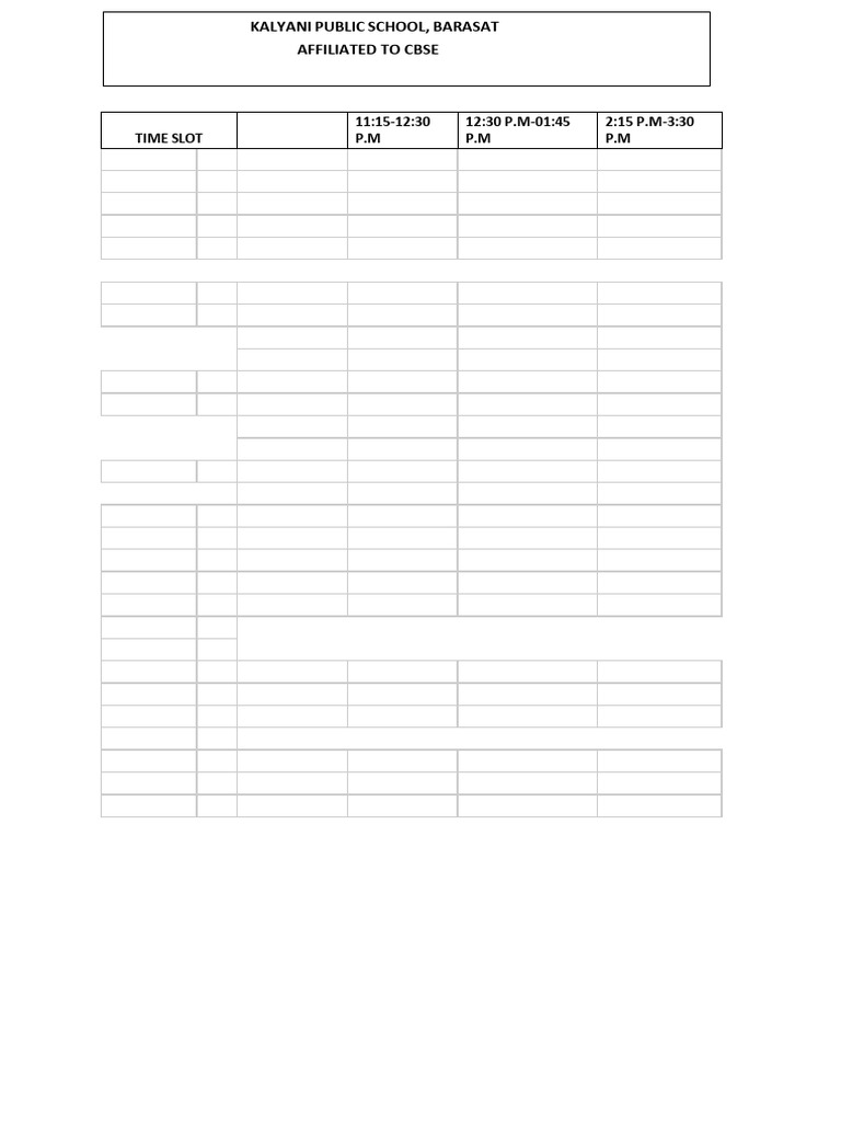 Time Slot - PRC-1 | PDF