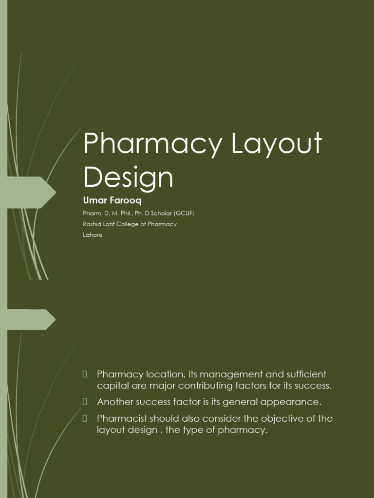 Pharmacy Layout Design | PDF | Pharmacy | Goods