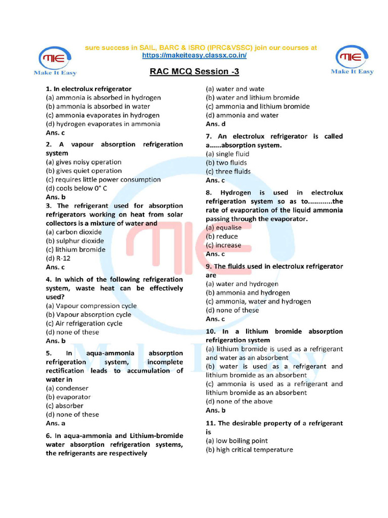 371) (RRB JE MCQ) (RAC MCQ) RAC Basic MCQ 3 (PDF) | PDF