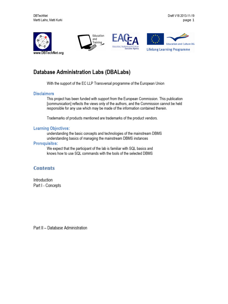 DBALabs | PDF | Databases | Ibm Db2