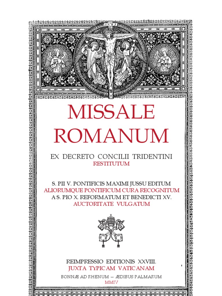 1955 Roman Missal Overview | PDF