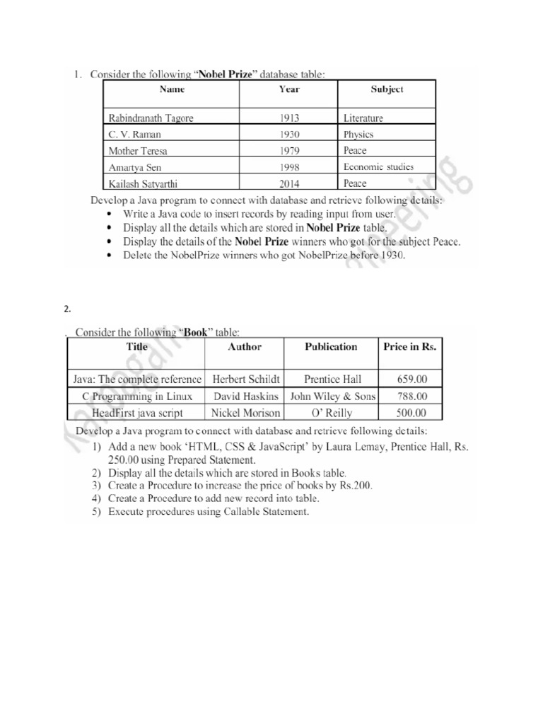 JDBC questions | PDF