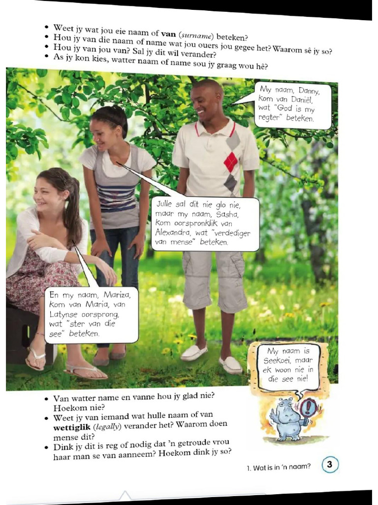 Term 1 Afrikaans Text Book | PDF